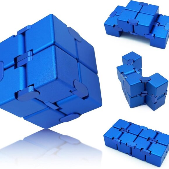 Toys | Infinity Cube Blue Fidget Toys For Audlts Fidgette Toys For Kids ...